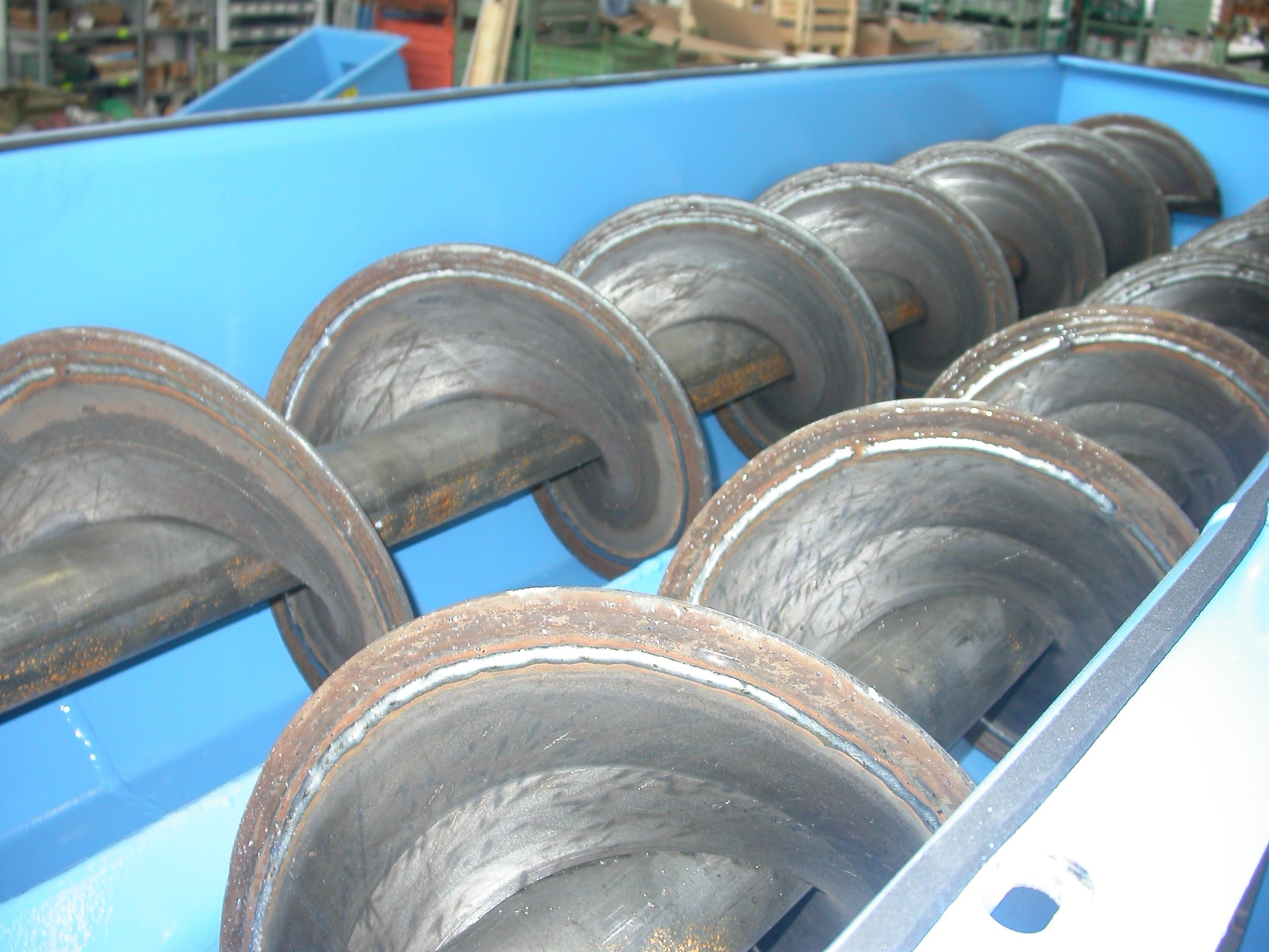Trough screw conveyor TS series - Pofer srl