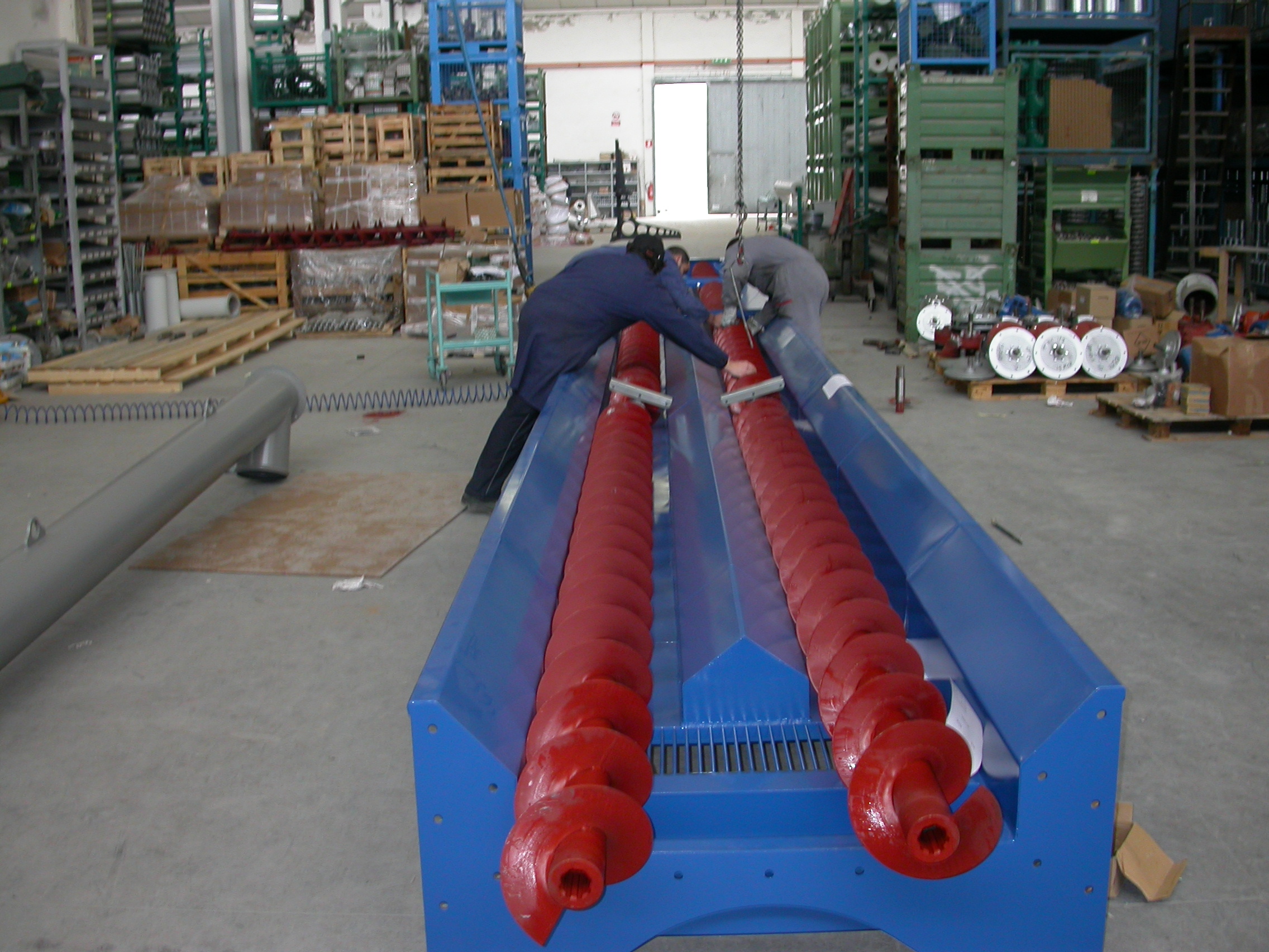Trough screw conveyor TS series - Pofer srl