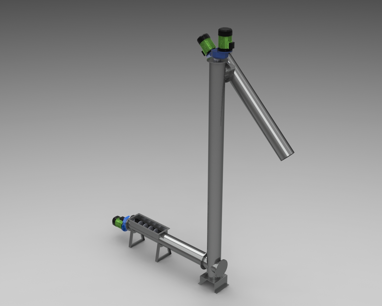 Screw conveyor for Biogas Plant Digestor - Pofer srl