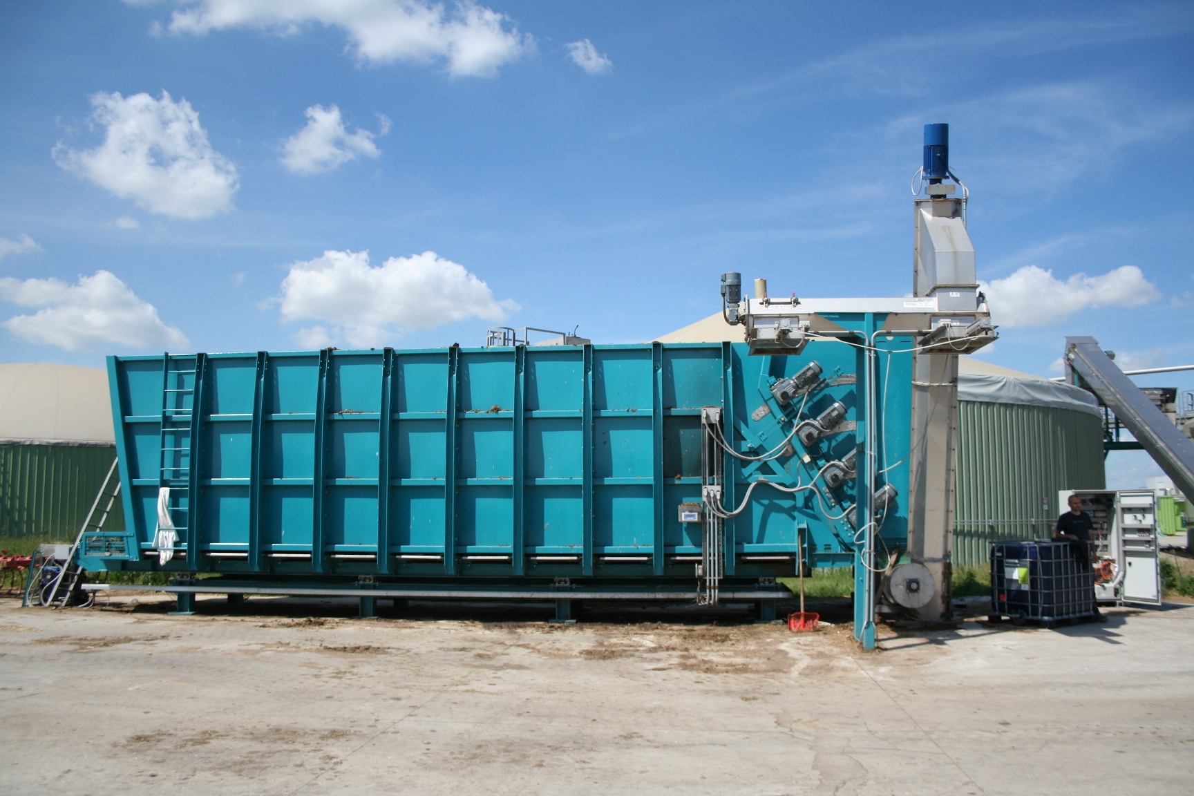 Screw conveyor for Biogas Plant Digestor - Pofer srl